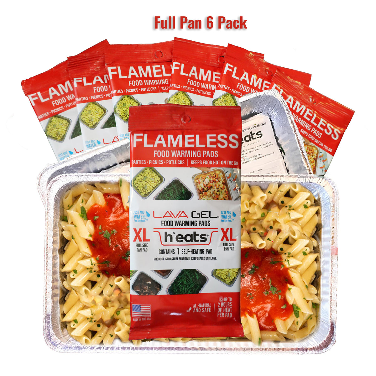 Full-pan self-heating food warming pads - 6 pack – H°eats