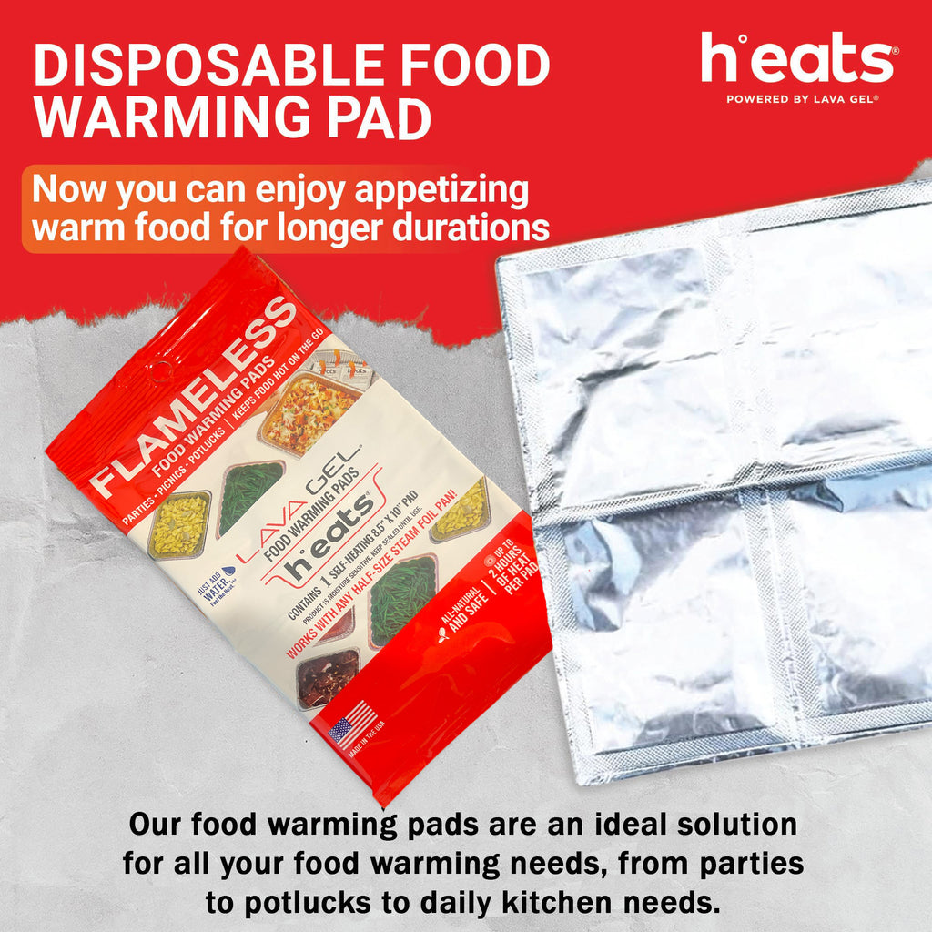 Half-pan Self-heating food warming pad (single) – H°eats