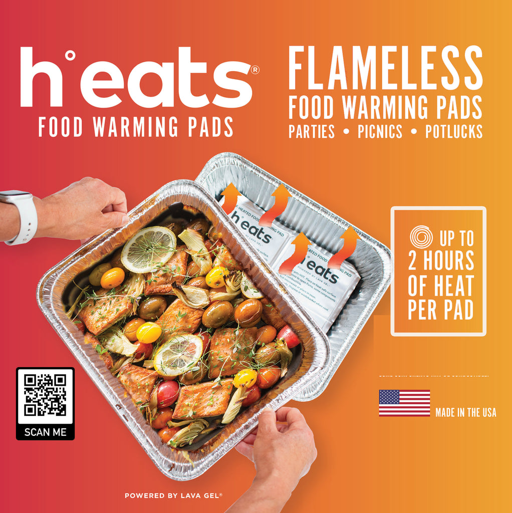 Half-pan self-heating food warming pads - 6 pack – H°eats